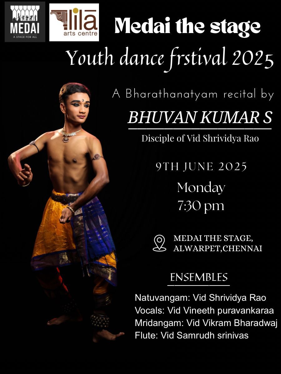 Bharatanatyam Recital by Bhuvan Kumar S | Ticketed